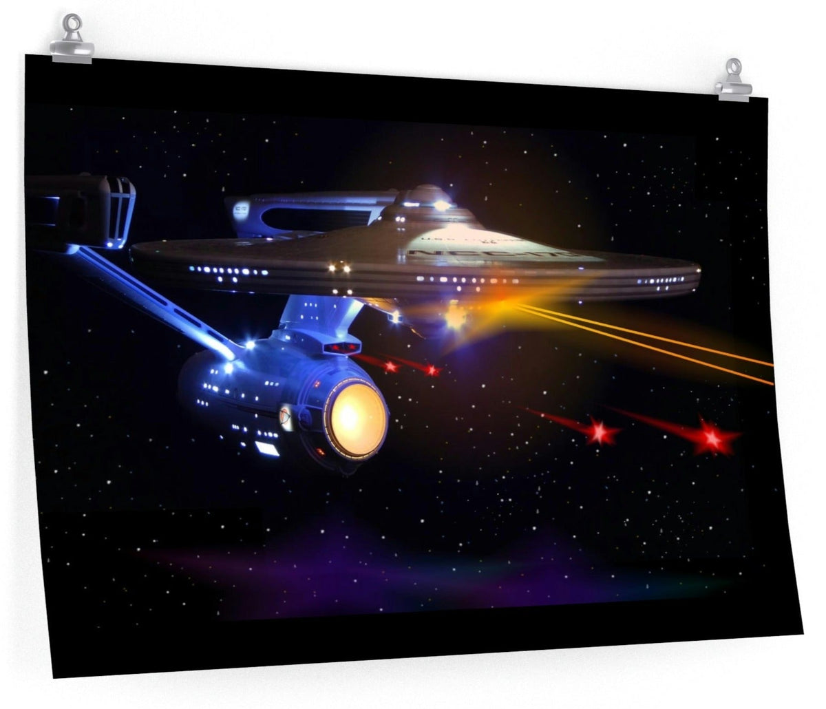 The Big E (NCC-1701 USS Enterprise) 36"x24" Large Poster – Mahannah's ...